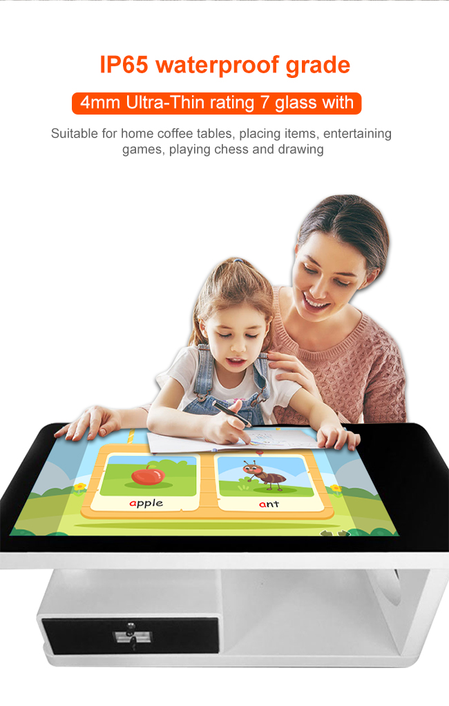 55' Interactive Drawer Touch Table with User-Friendly Applications