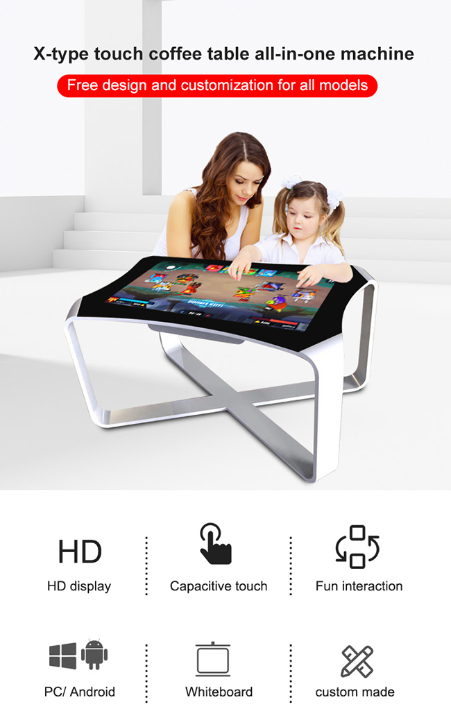 X-type Intelligent Interactive Touch Coffee Table