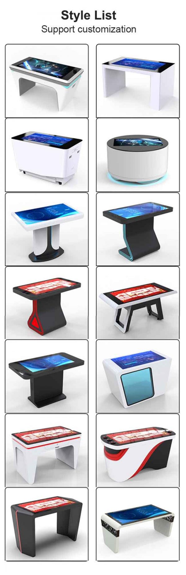 43'' / 55'' Multi-User Interactive Object Recognition Touch Table
