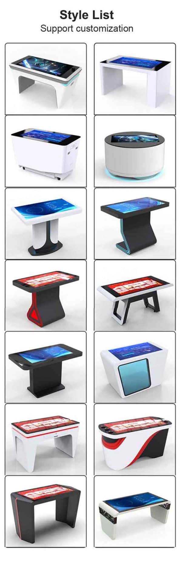 43 Inch / 55 Inch Object Recognition Touch Screen Table