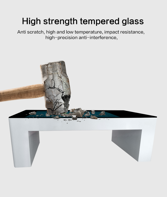 43 inch multitouch table screen table with pc