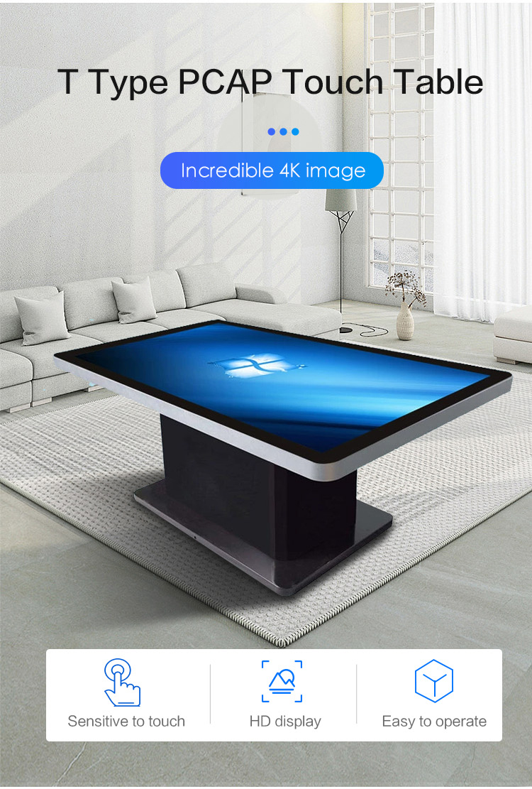 55 inch T-shaped Touch Coffee Table