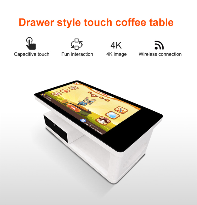 55' Interactive Drawer Touch Table with User-Friendly Applications