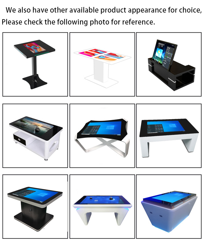 43 inch multitouch table screen table with pc