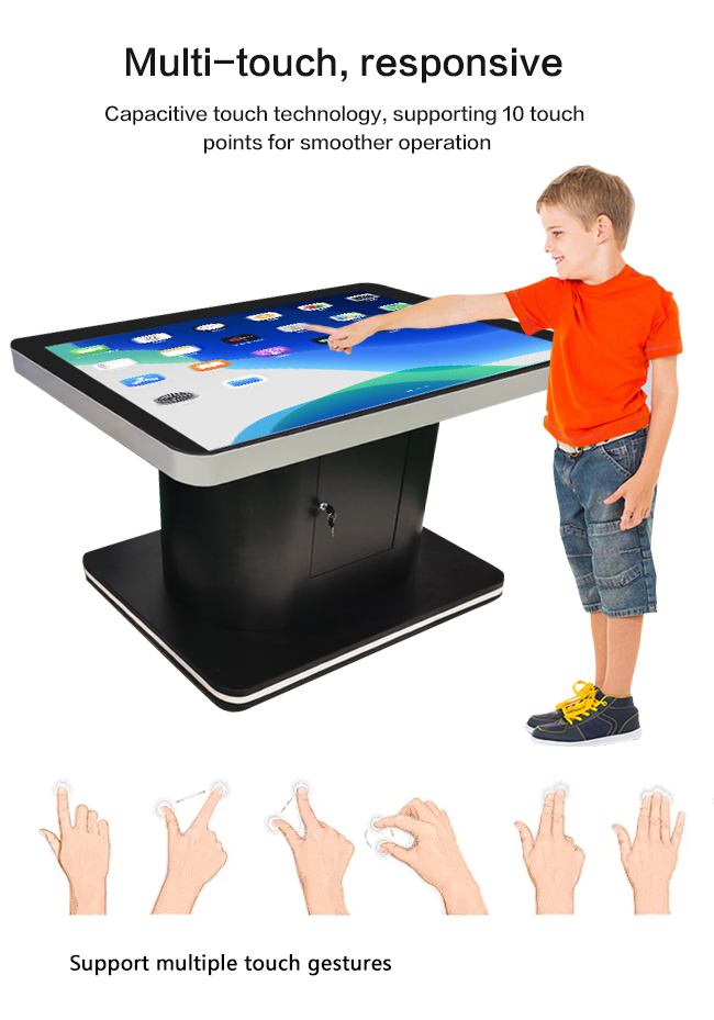 43 inch T-shaped Smart Multi Touch Screen Coffee Tables