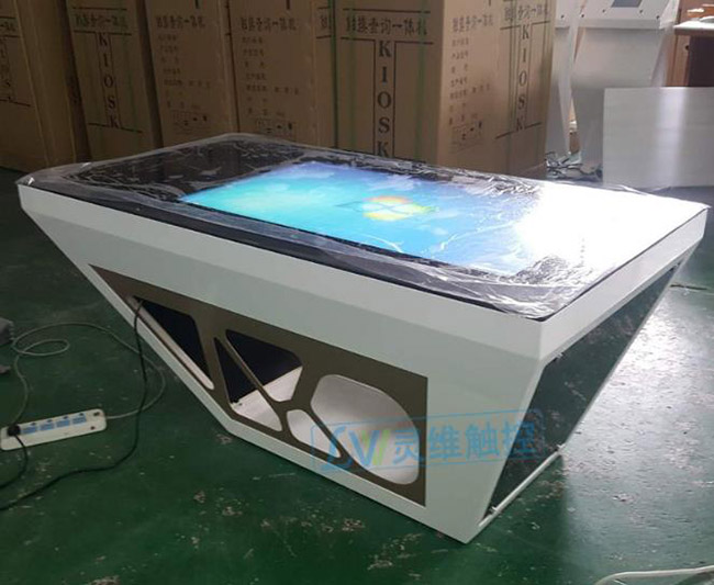 43 inch touch interactive kiosk intelligent coffee table