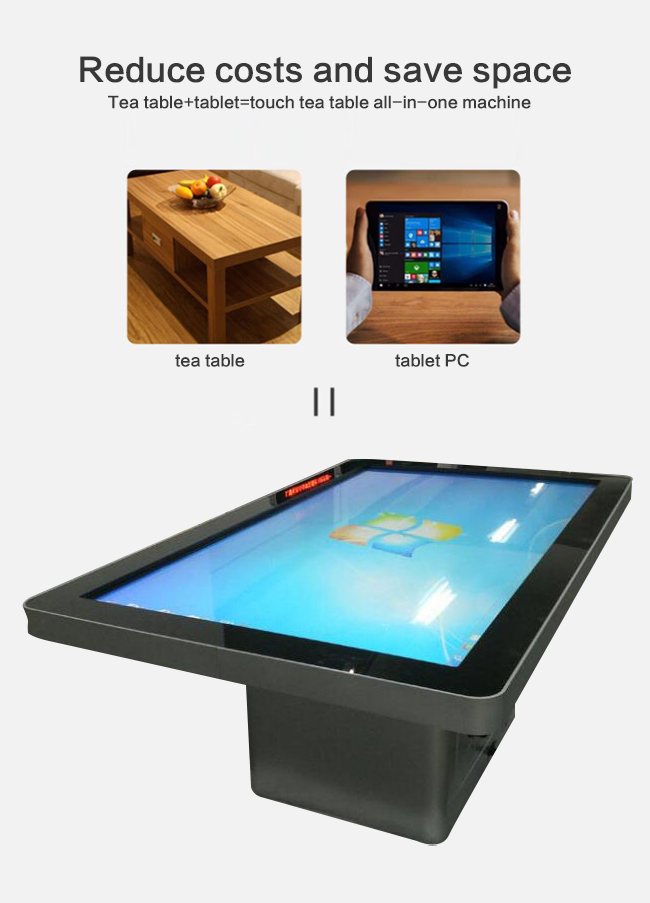 75 inch intelligent Touch coffee table Multi-function Table Computer