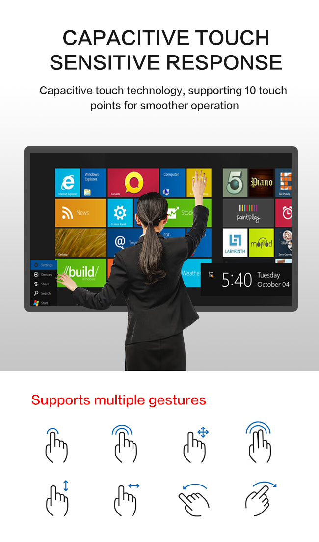 Wholesales 43 inch LCD touch query one machine