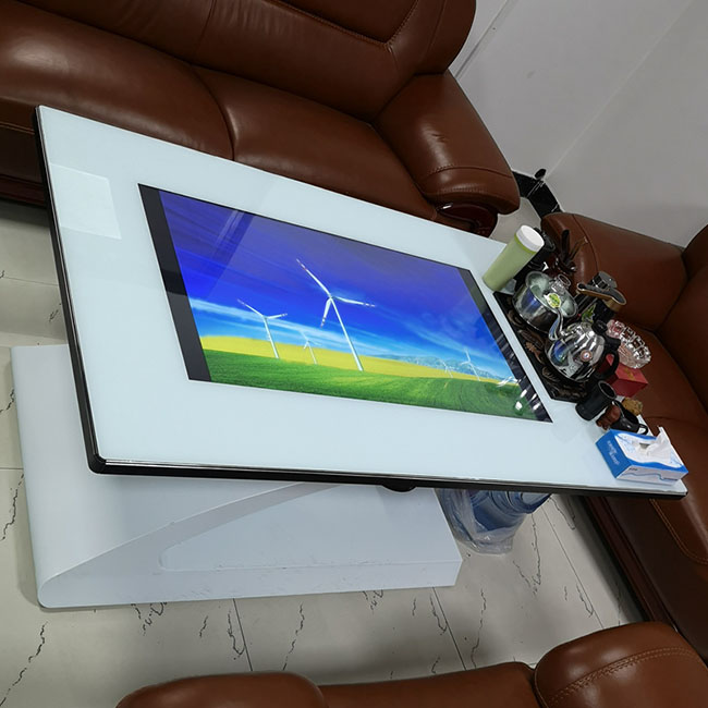 43 Inch LCD Advertising Player intelligent Touch Coffee Table