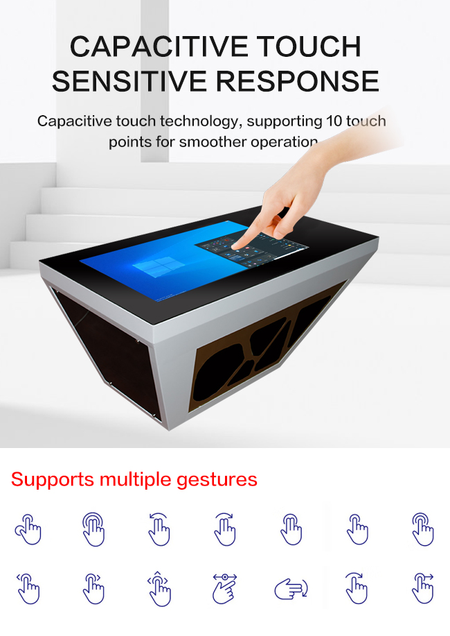 55 Inch Intelligent Touch Coffee Table for Advertising All-in-One Machine