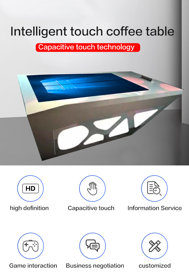 55 inch Digital Signage and Display intelligent touch coffee table