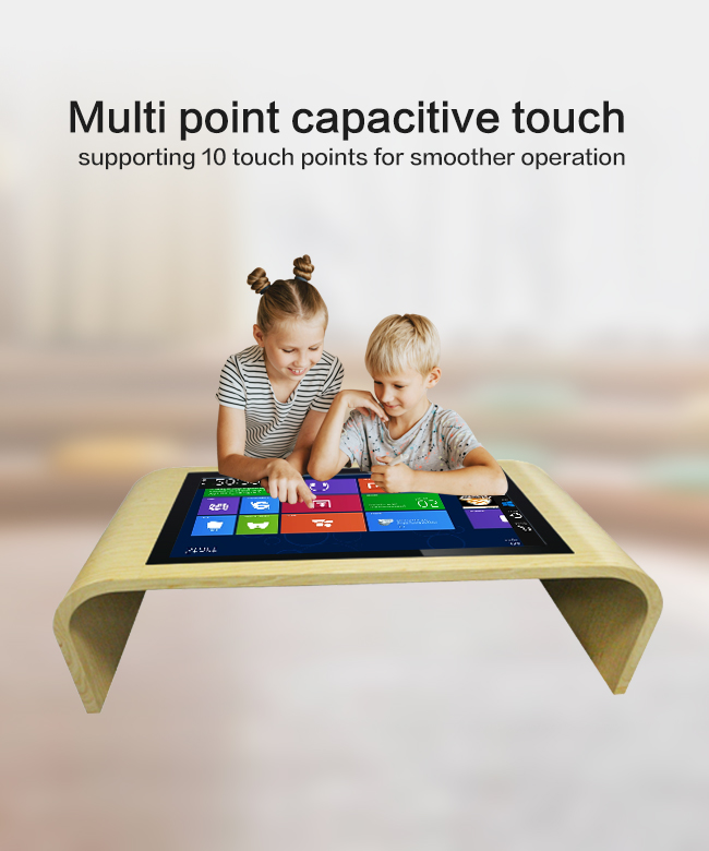43 inch capacitive touch technology digital touch coffee table